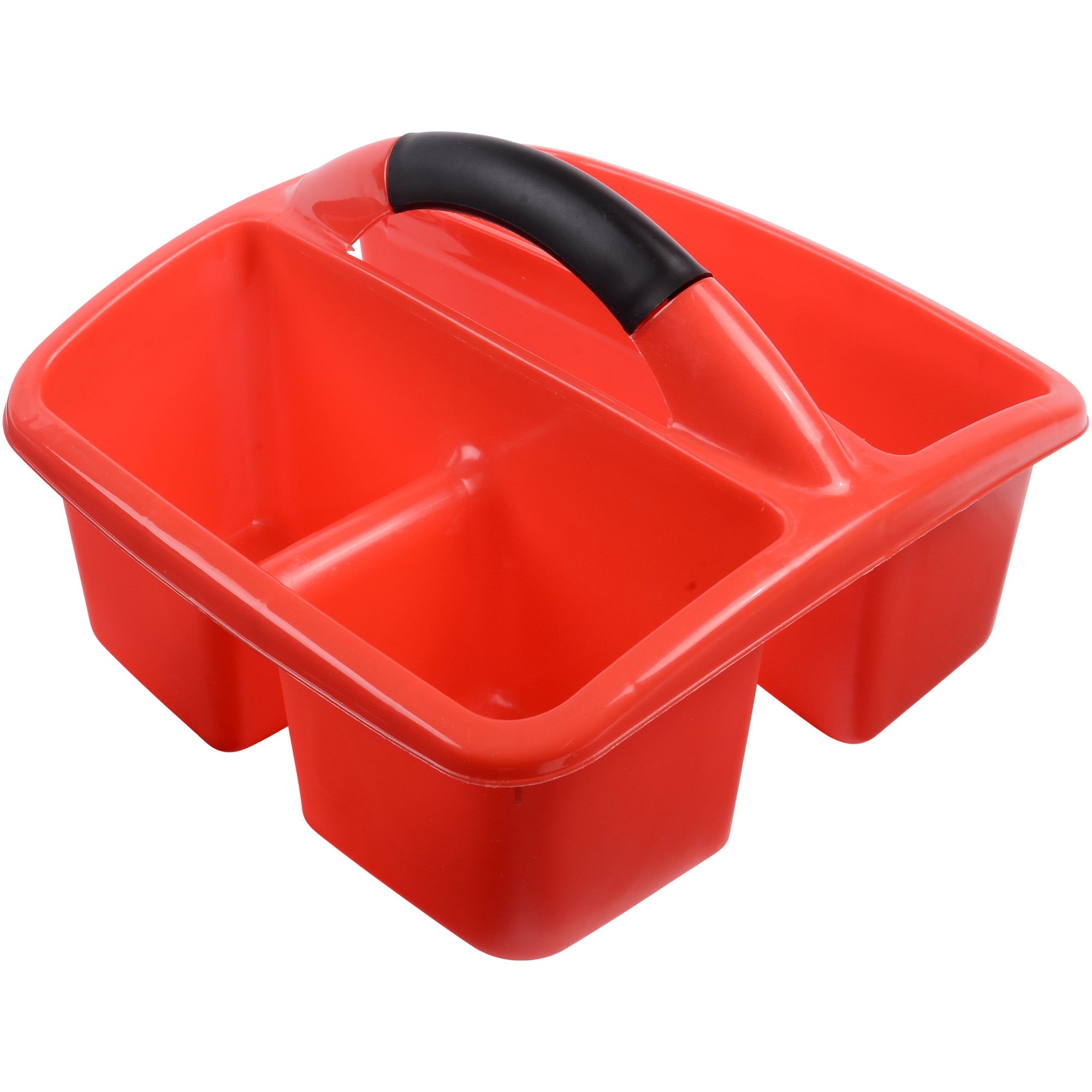 Colorful Red Small Deluxe Utility Caddy for Classroom Organization