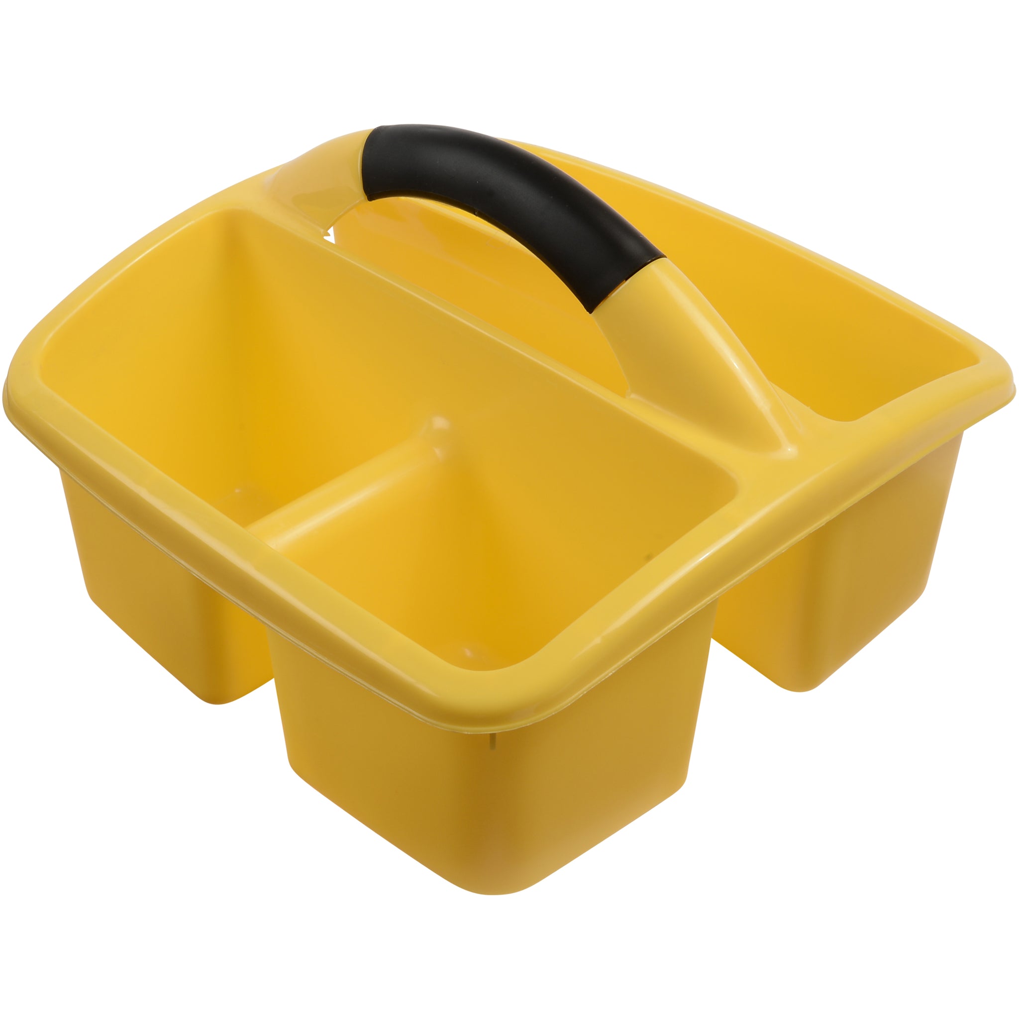 Colorful Yellow Small Deluxe Utility Caddy for Classroom Organization
