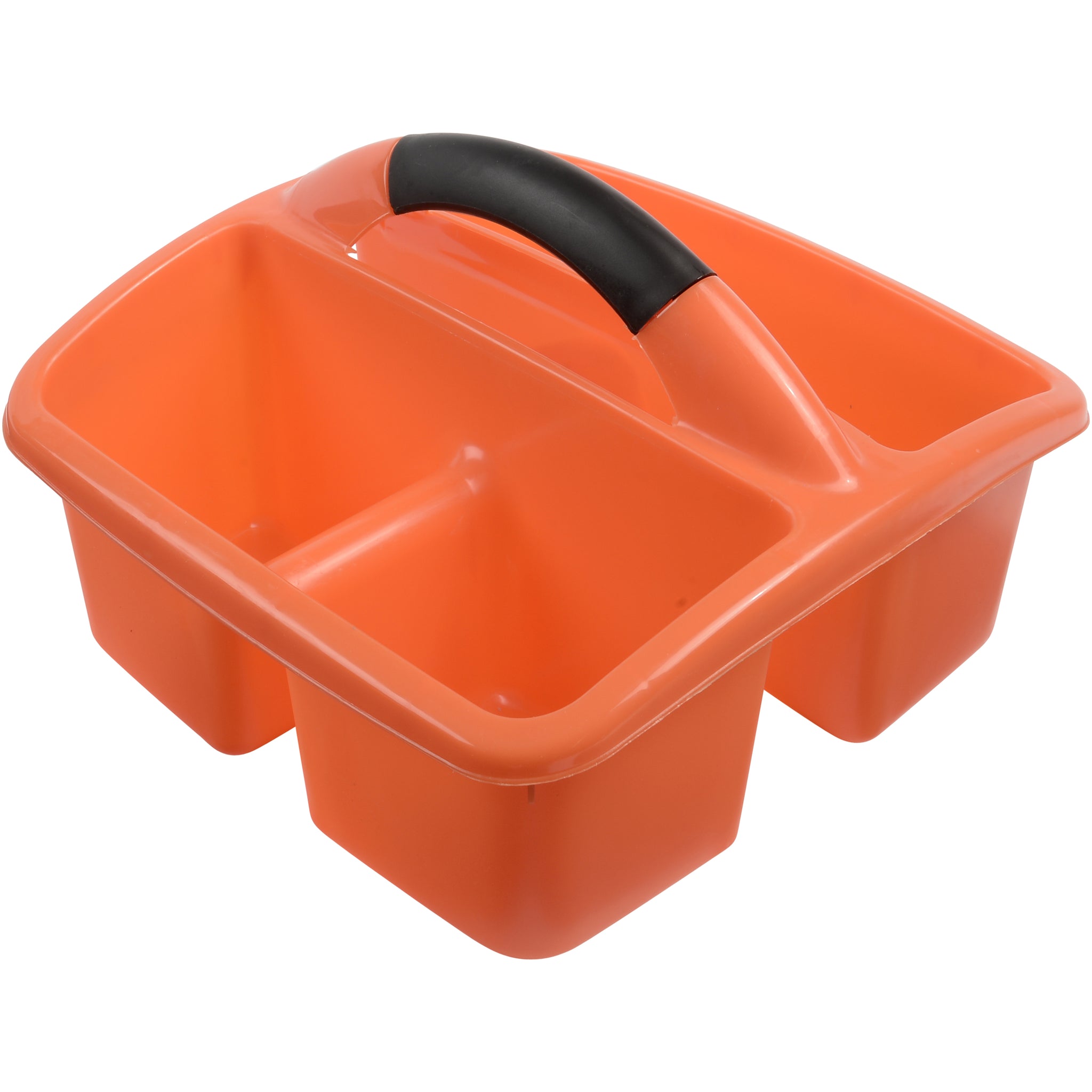 Colorful Orange Small Deluxe Utility Caddy for Classroom Organization