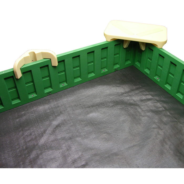 Children's 10x10 Sandbox Playground | Large Plastic Sandbox with ...