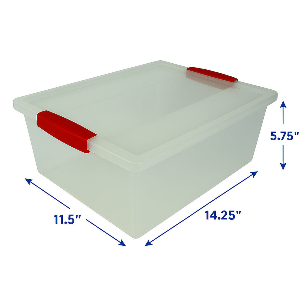 Snap Handle Storage Totes – Set of 6