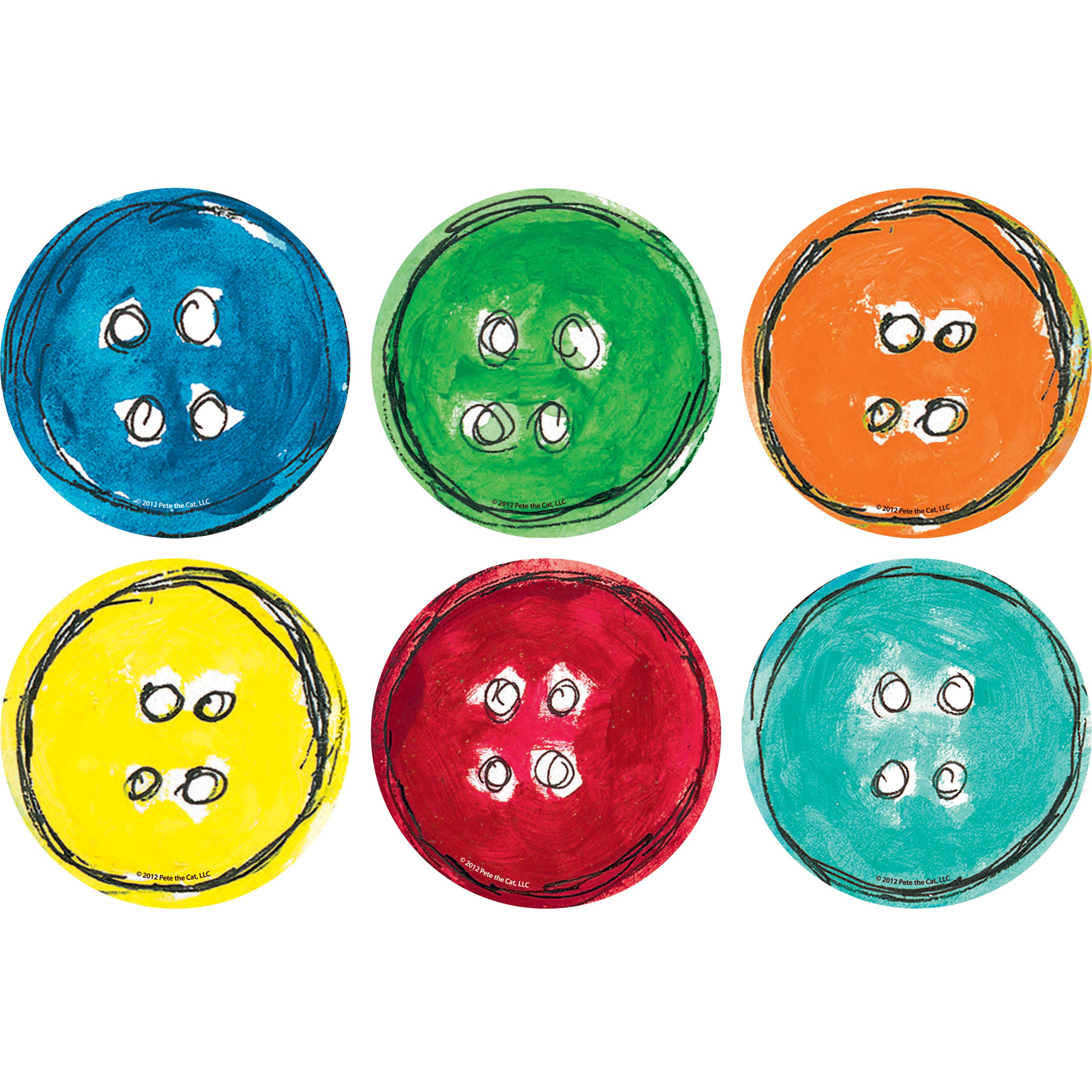 Pete the Cat Groovy Buttons Carpet Dots