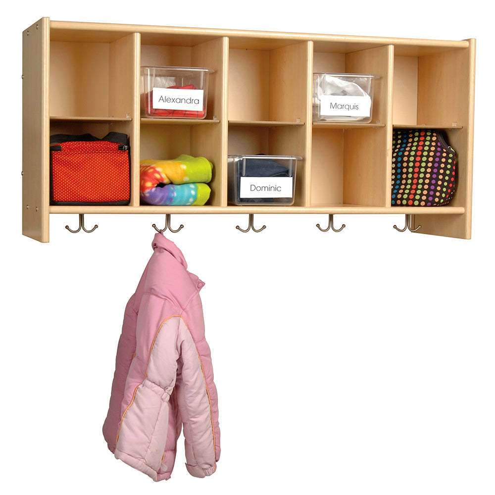 Constructive Playthings Wall Cubbie | Durable Birch Classroom Storage ...