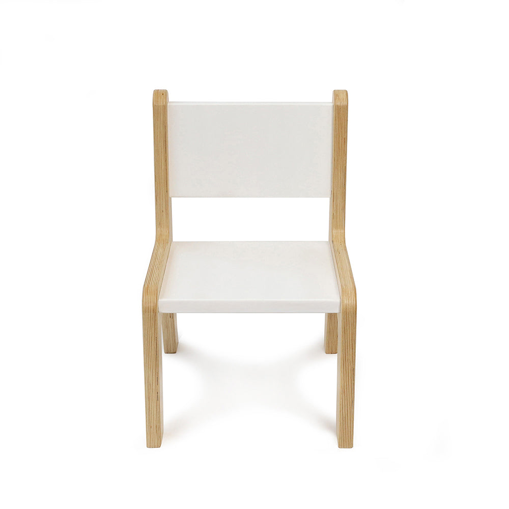 Whitney Plus 10" H White Chair for Kids | Modern Birch Preschool ...