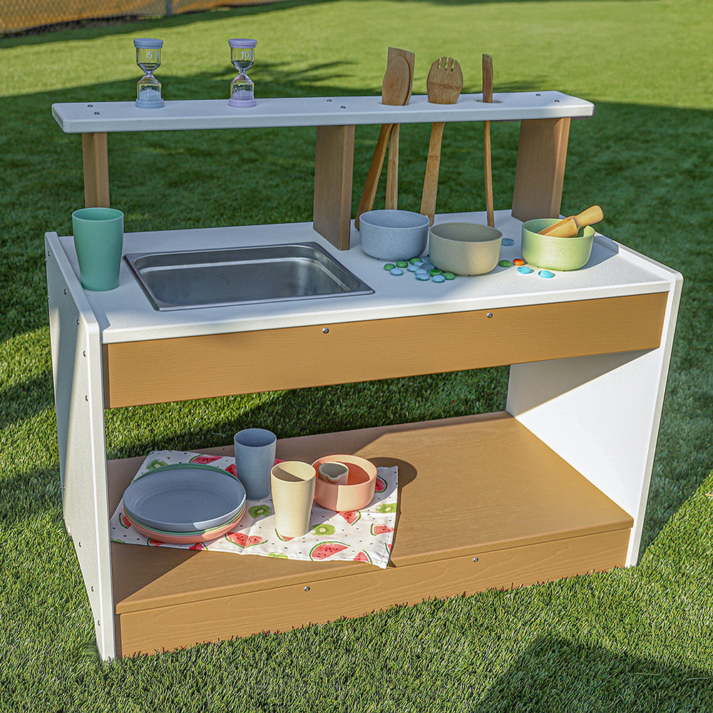outdoorED™ Mud Kitchen | Weather-Resistant Outdoor Play Kitchen with ...
