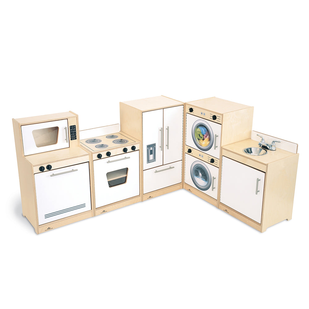 Contemporary Play Kitchen Set | 5-Piece Modern Wooden Ensemble for ...
