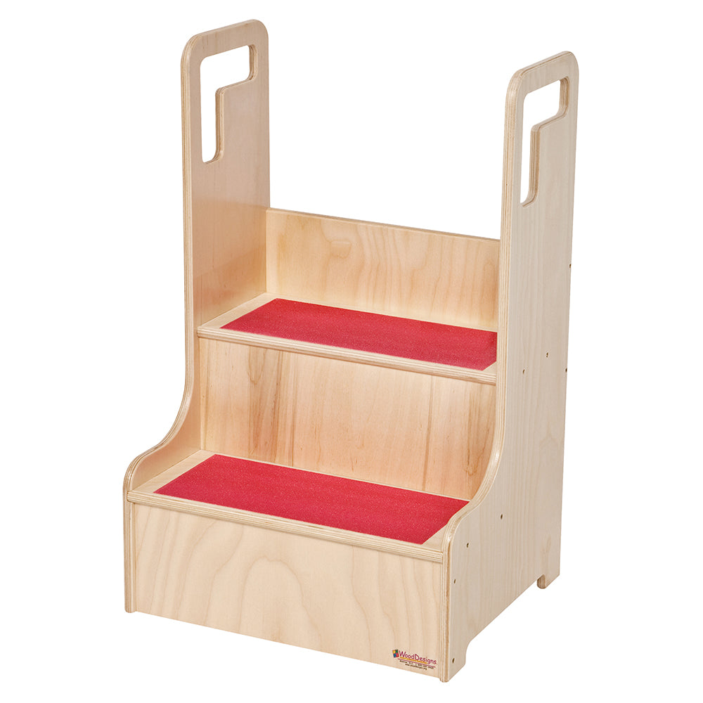 Step-Up-N-Wash Hardwood Step Stool for Kids | Slip-Resistant, Safe, and ...