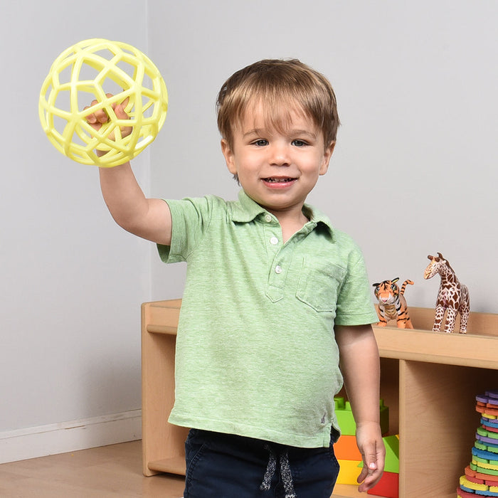 Grab Balls for Toddlers | 6" Soft Vinyl Easy Grip Balls | Set of 3