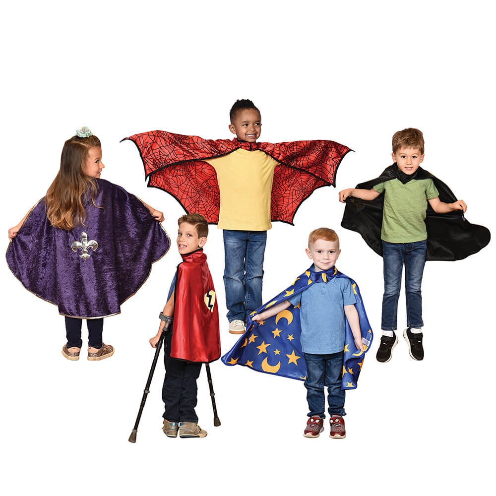 Classroom Dress-up Capes | 5 Brightly Colored Capes for Imaginative ...
