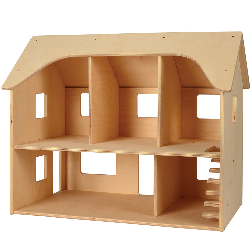 Sturdy Dollhouse | Baltic Birch Construction | Open Back | Ages 3 years+