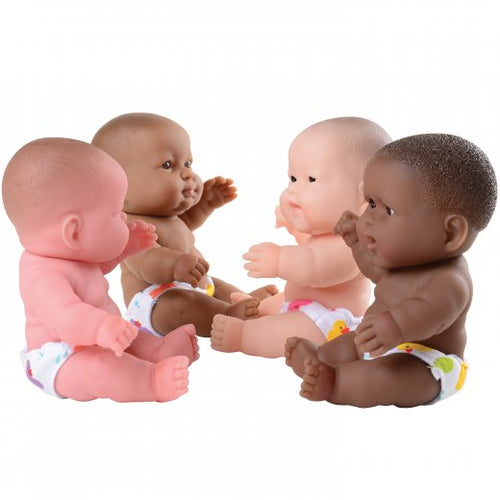 10" Diverse Huggable Baby Dolls for Toddlers | Set of 4 | Soft Vinyl ...