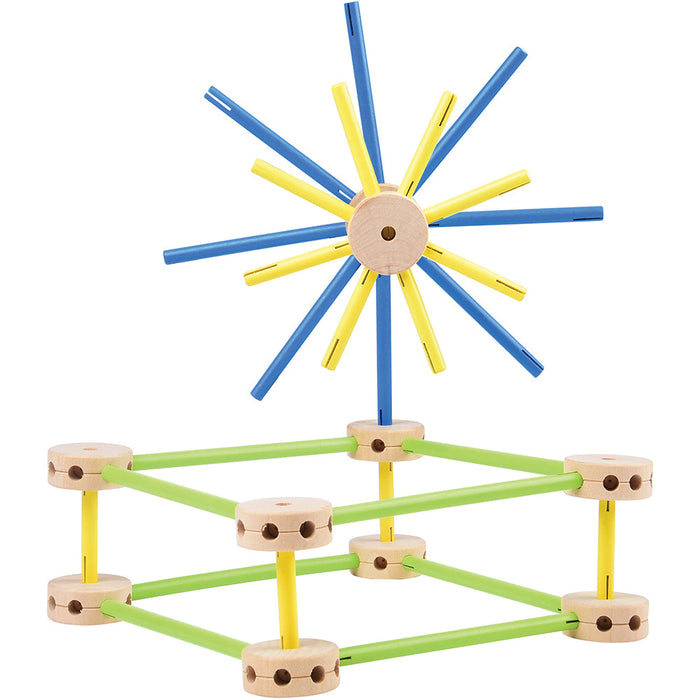 Classic Wood Builder Set | 208-Piece Hardwood STEM Construction Toy for ...