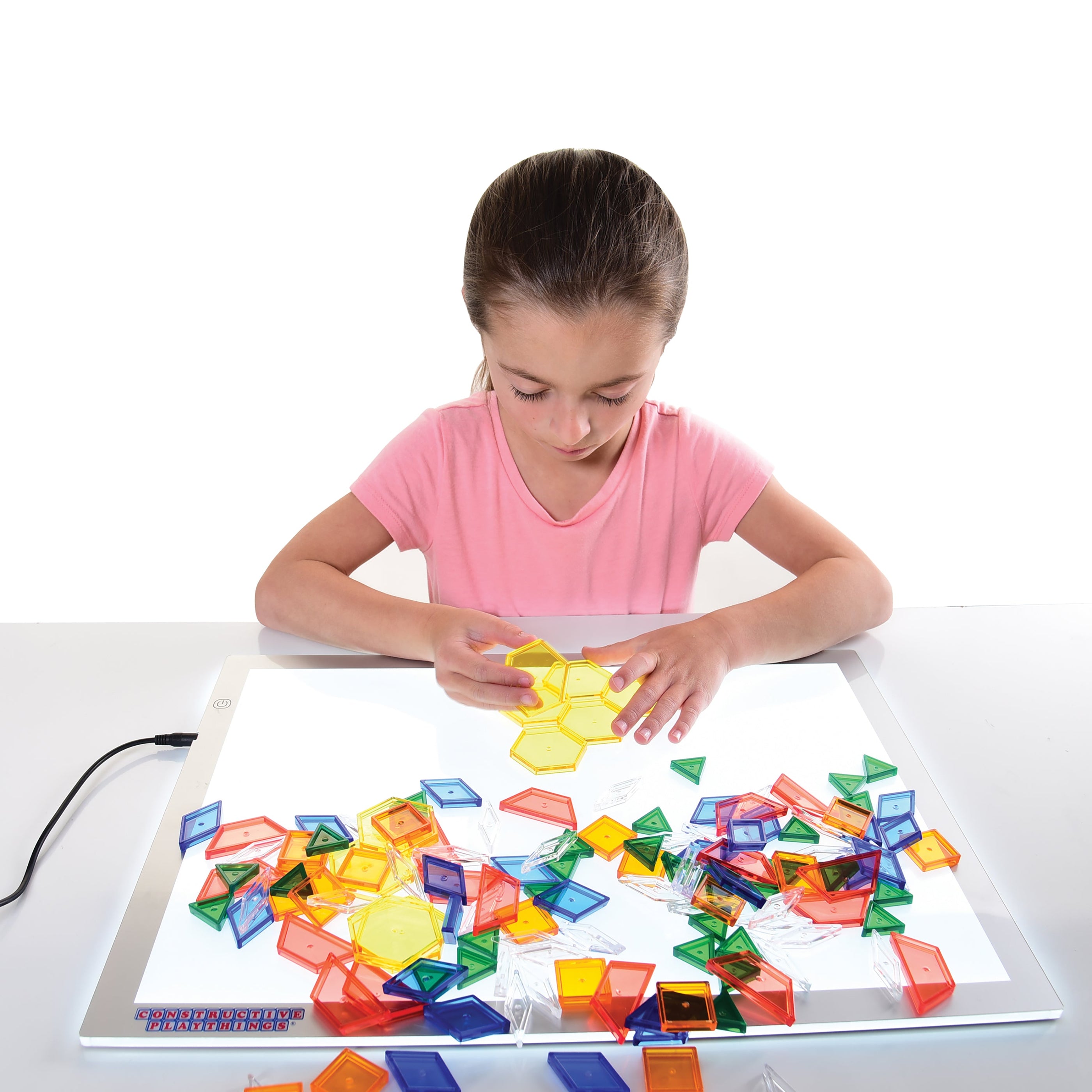 Translucent Light Table Pattern Blocks | 147-Piece STEM & Creative Play ...