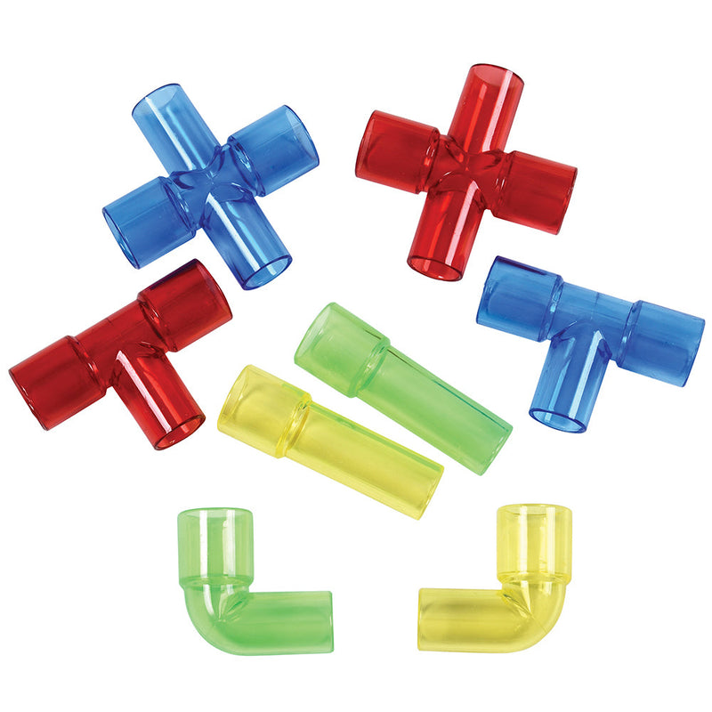 Constructive Playthings Translucent Pipe Builders - 80 PC
