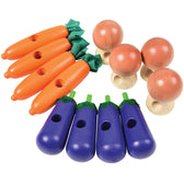 Constructive Playthings Exclusive Fruit & Veggie Threading Set with ...