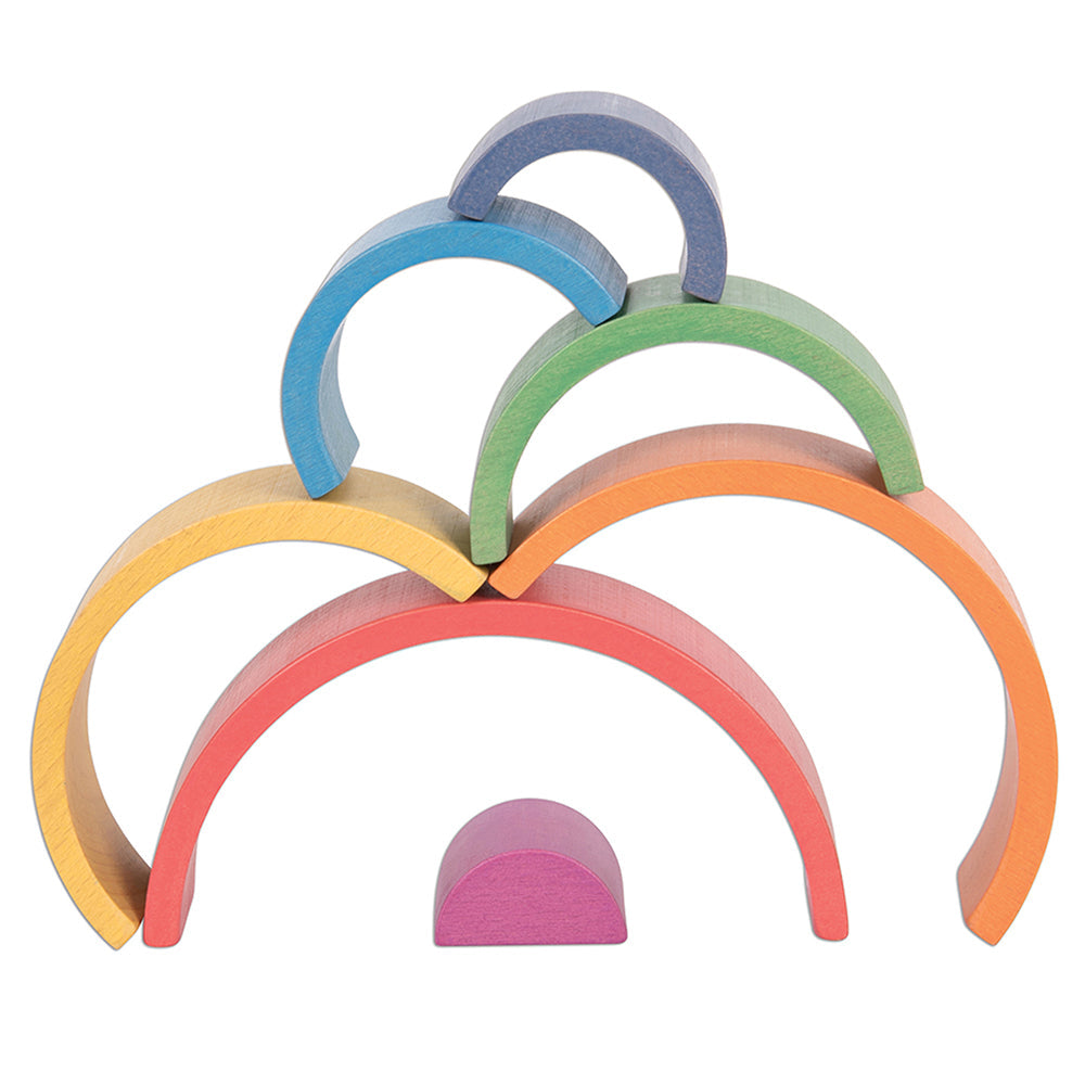 Rainbow Arch Wooden Blocks: A Toddler's First Construction Set