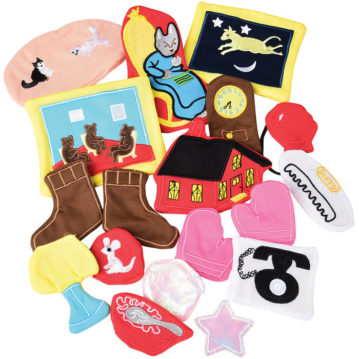 Goodnight Moon Puppet & Props Set | 20 Pc. White Bunny Puppet, Fabric ...