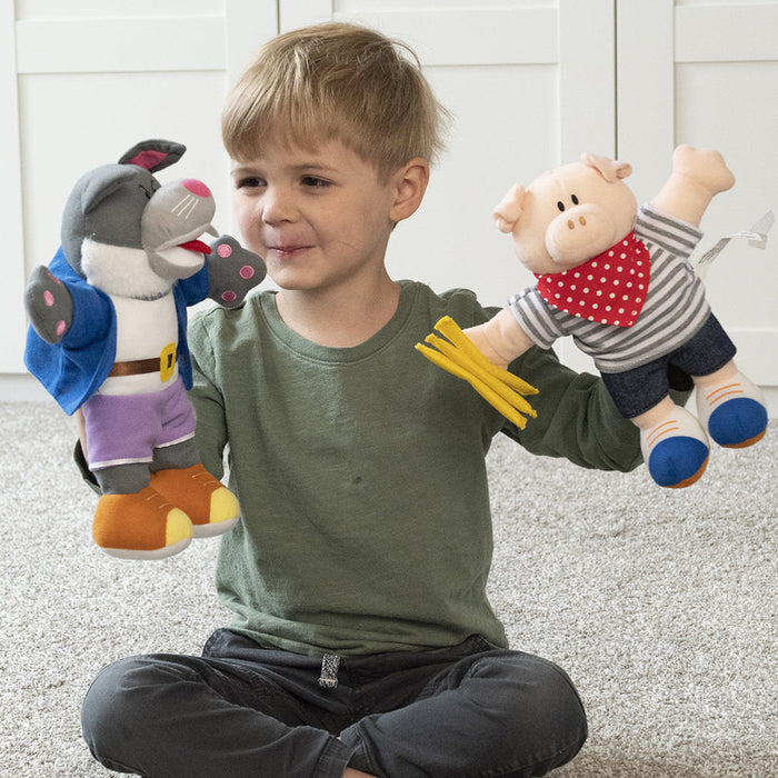 3 Little Pigs Puppets - Set of 4 for all ages