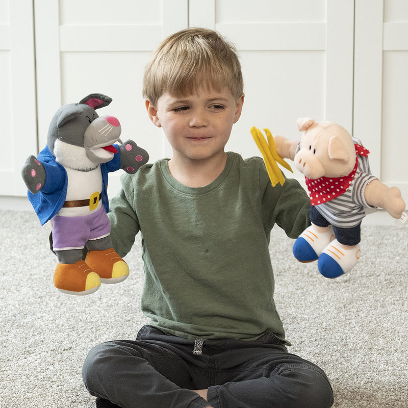 3 Little Pigs Puppets - Set of 4 for all ages