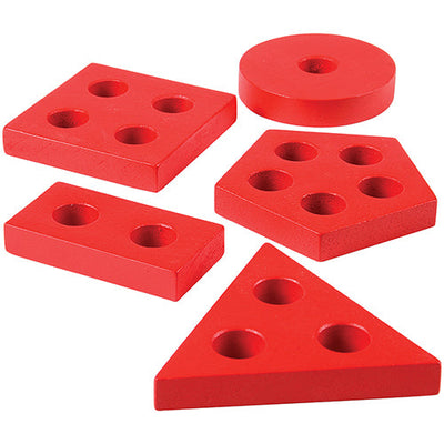 Shape Sorting Peg Board - Math Learning Game
