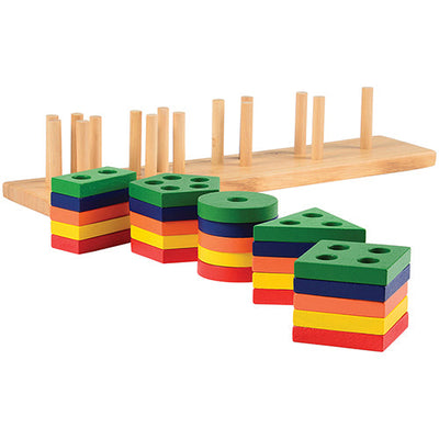 Shape Sorting Peg Board - Math Learning Game