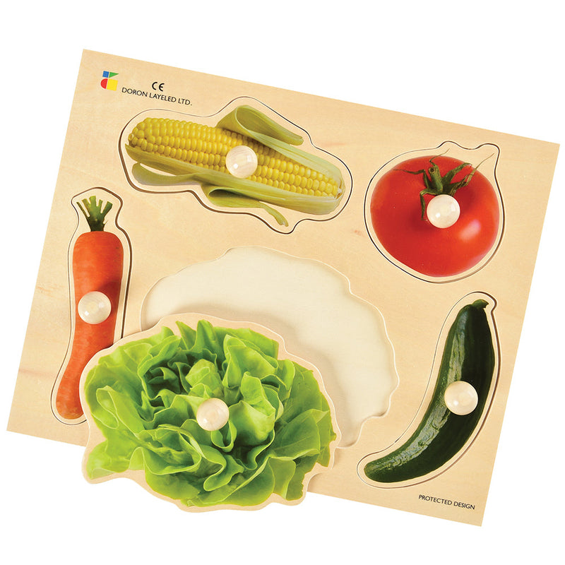 Wooden Vegetables Knob Puzzle for all age kids