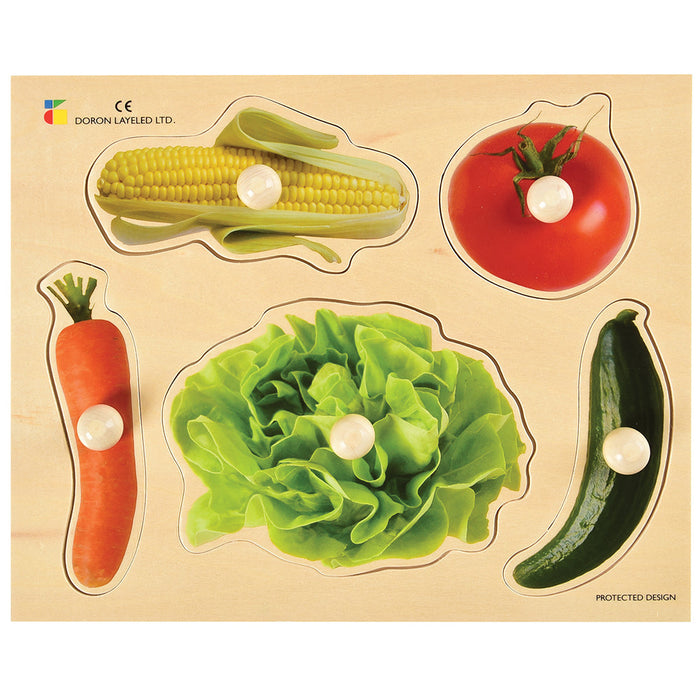 Wooden Vegetables Knob Puzzle for all age kids