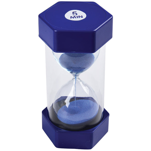 5 Minute Sand Timer for Kids | Large 6¼" Visual Timer for Classroom Use