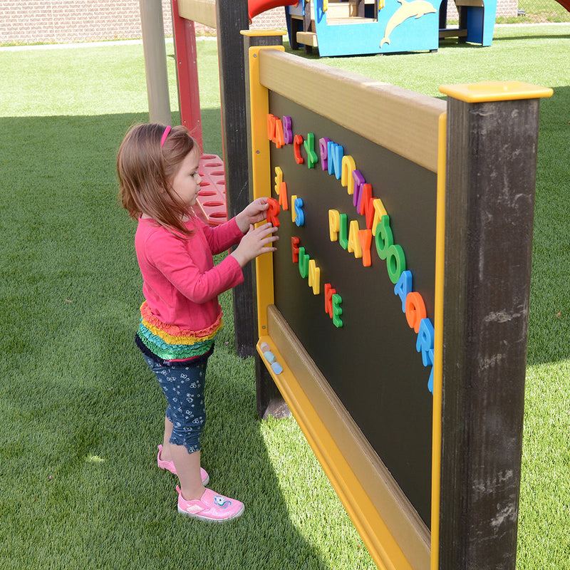 Outdoor Magnetic Chalkboard for Playgrounds (In-Ground)