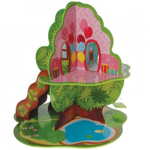 Adventure Tree House Playscape for 3-4" Figures | Multi-Level, Swing ...