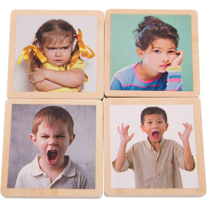 My Emotions Wooden Tiles