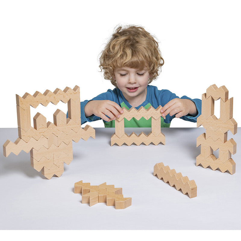 Zig Zag Blocks | Zig Zag Shape Toys | Fun Building Blocks