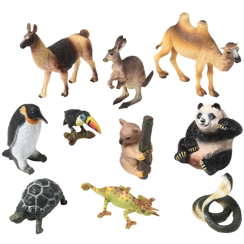 Global Animals for Block Play - 10 species