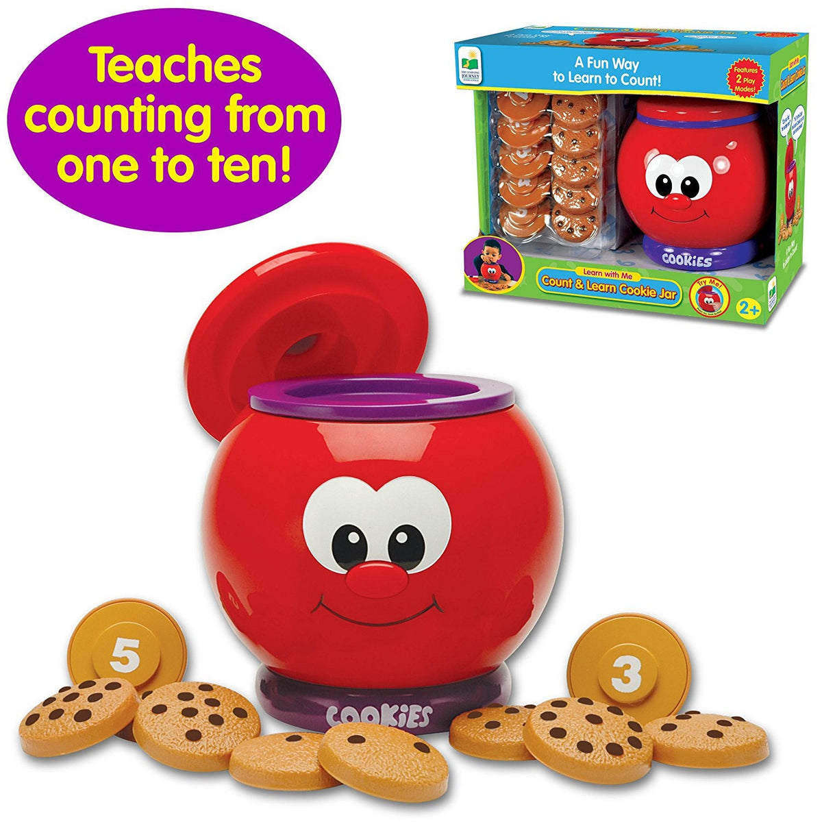 Count & Learn Cookie Jar with real sounds for kids