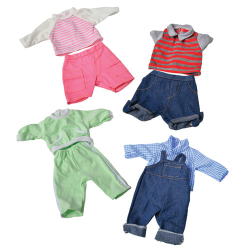 Clothing For 12" - 14" Baby Dolls - 4 Play Outfits