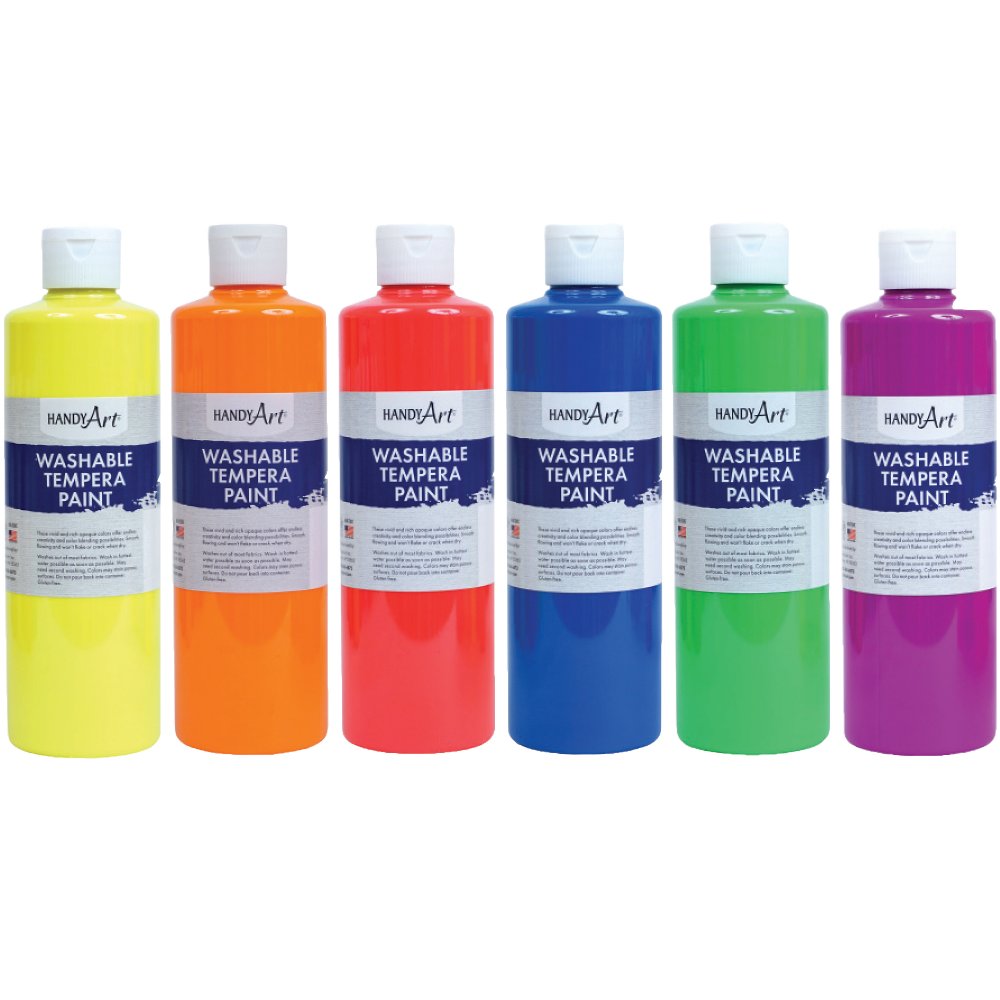 Fluorescent Pint Paint Set of 6