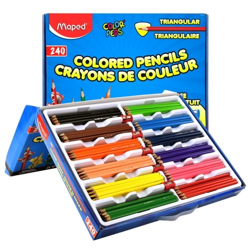 Triangle Colored Pencil School Pack