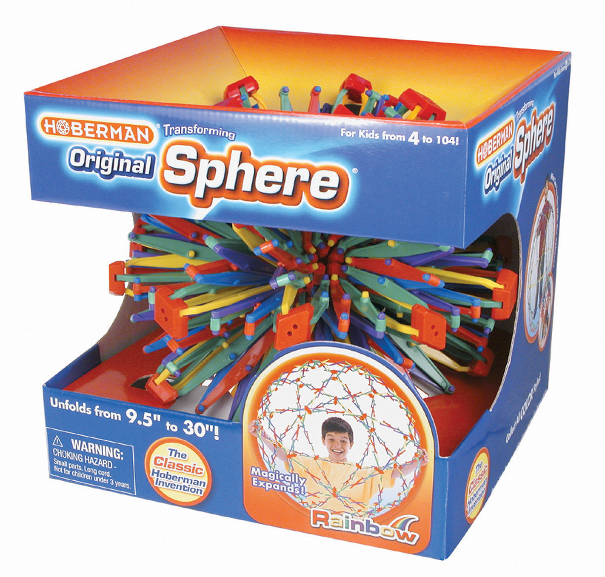 Original Hoberman Rainbow Sphere | Expanding Ball for Kids & Classroom ...