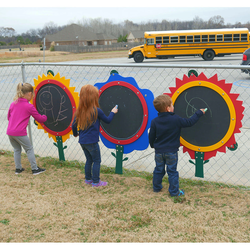 Chalkboard Flowers for Playground | Outdoor Flower Chalkboards