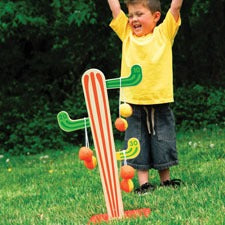 Wooden Cactus Tossing Ball Game | Throwing Game for Kids