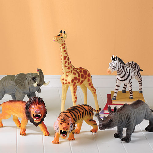 Soft Touch Wild Animals with a tiger & more - 6 piece