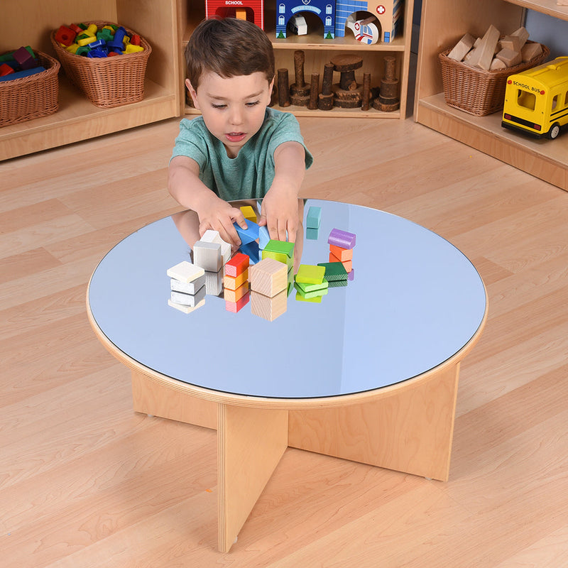 Mirrored Manipulative Table for Early Education | Durable Birch Plywood ...