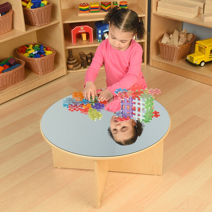 Mirrored Manipulative Table for Early Education | Durable Birch Plywood ...