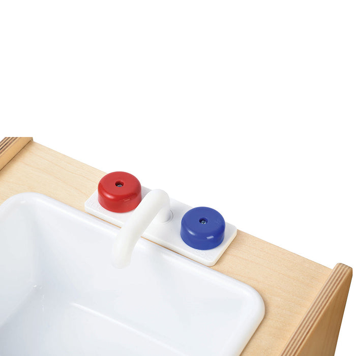 Safe-Play Eco-Friendly Wooden Toddler Kitchen Sink | Realistic Pretend ...