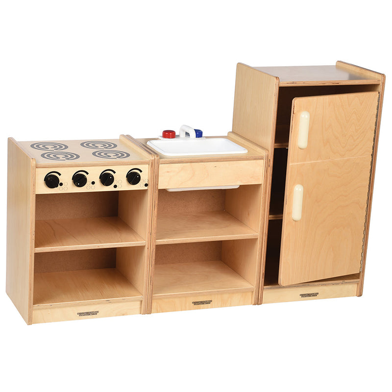 Safe-Play Toddler Kitchen Set - 3 Piece Set