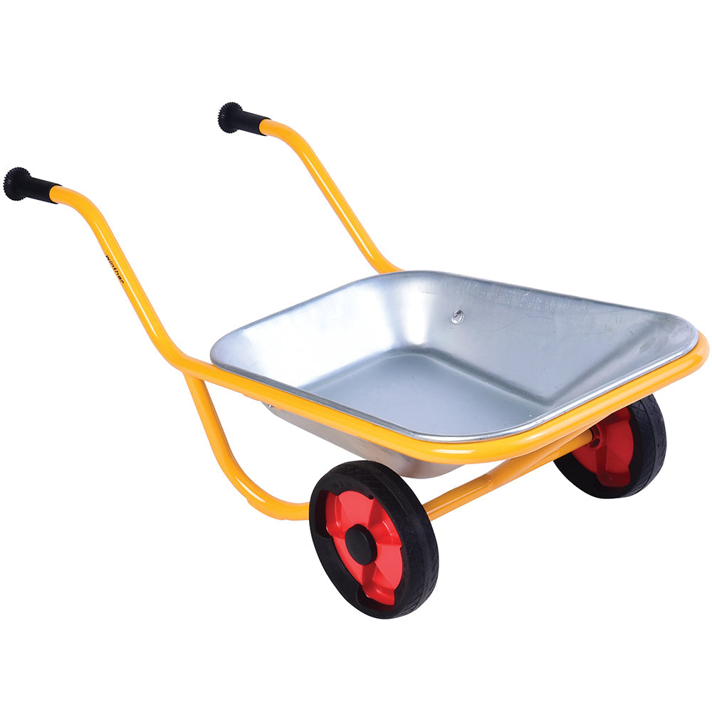 Heavy-Duty Steel Wheelbarrow for Kids | Safe Two-Wheeled Design ...