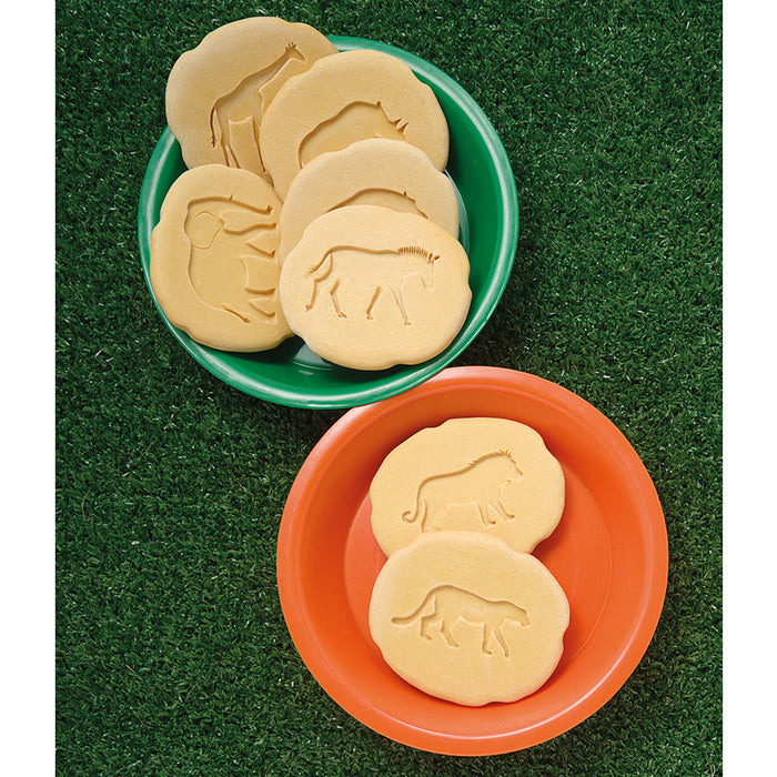 Explore the Wild: Double-Sided Safari Animal Footprint Stones