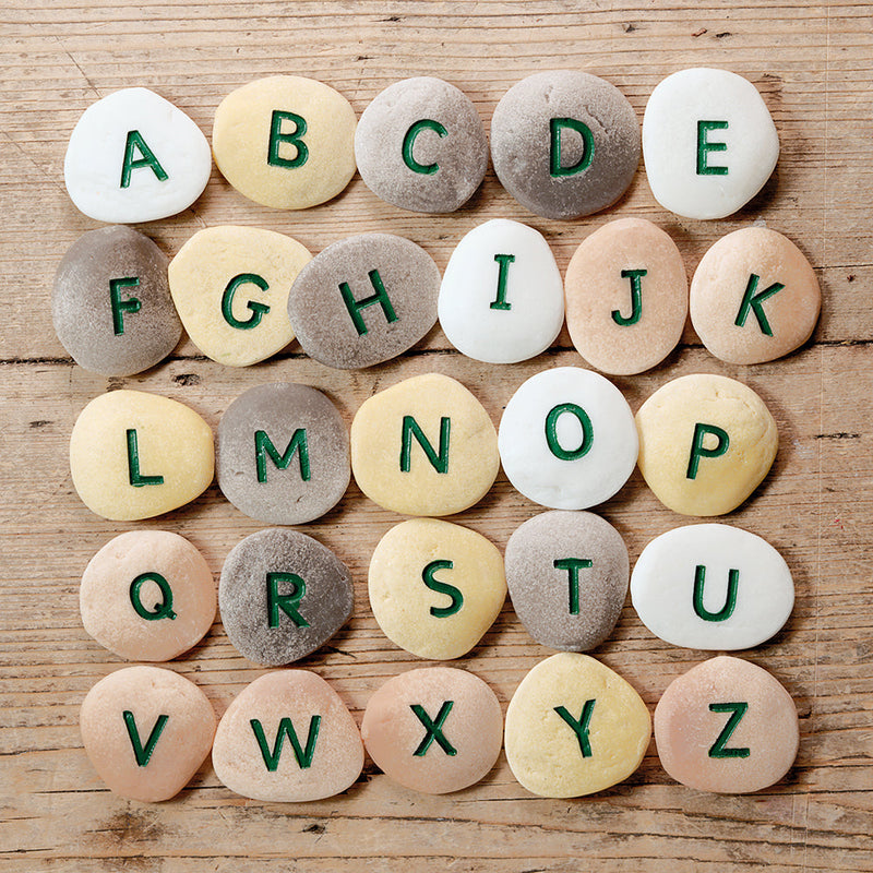 Sensory Play Essential: Yellow Door® Tactile Uppercase Alphabet Pebbles