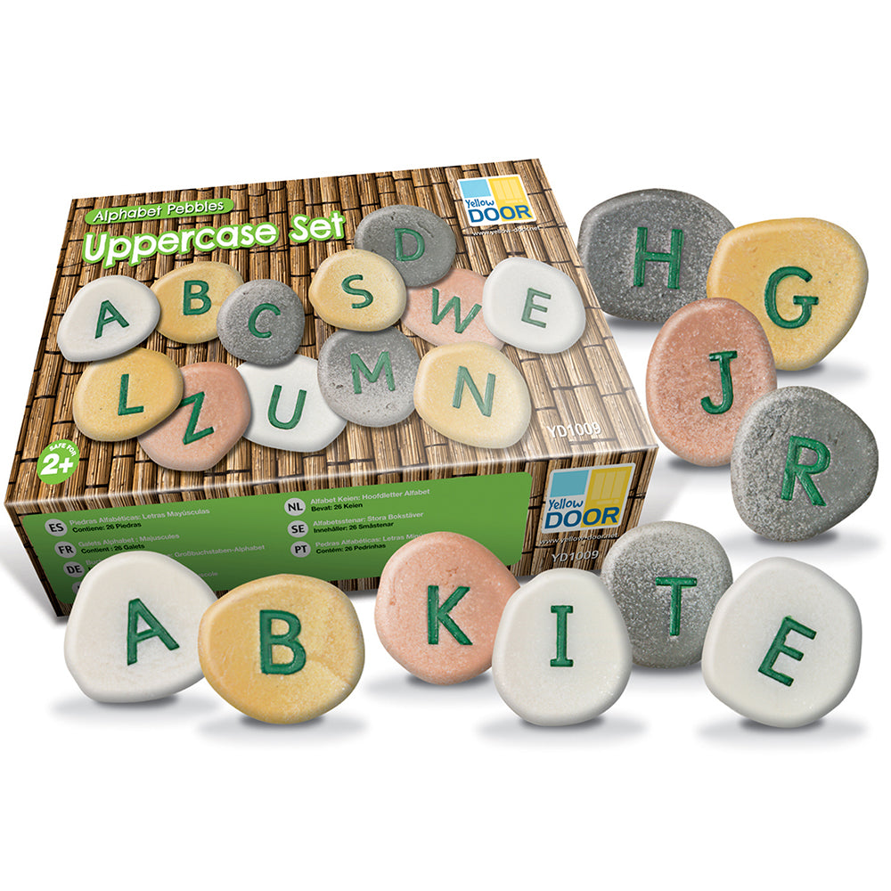 Sensory Play Essential: Yellow Door® Tactile Uppercase Alphabet Pebbles