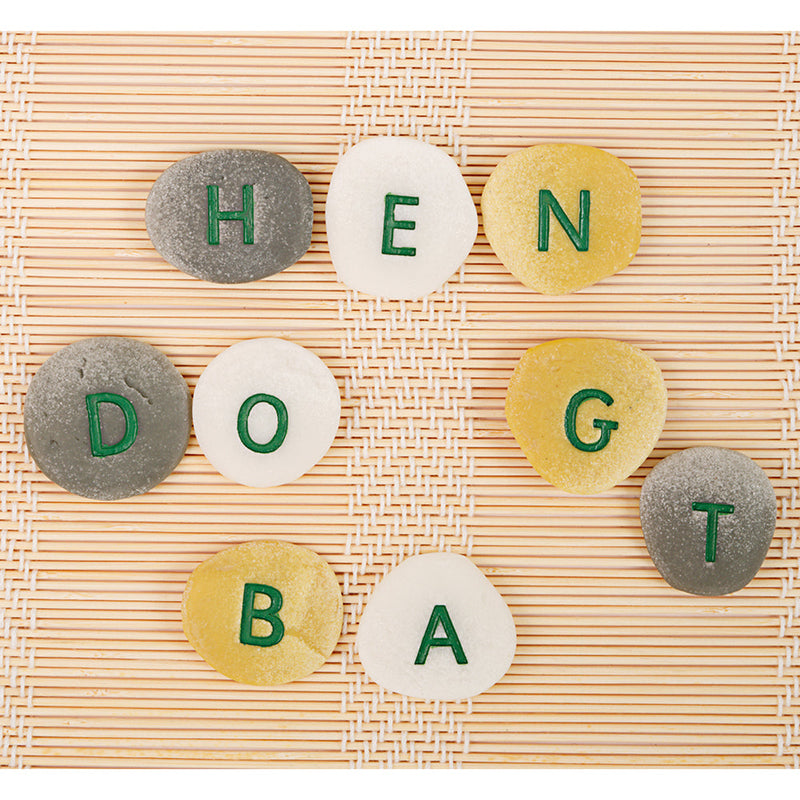 Sensory Play Essential: Yellow Door® Tactile Uppercase Alphabet Pebbles